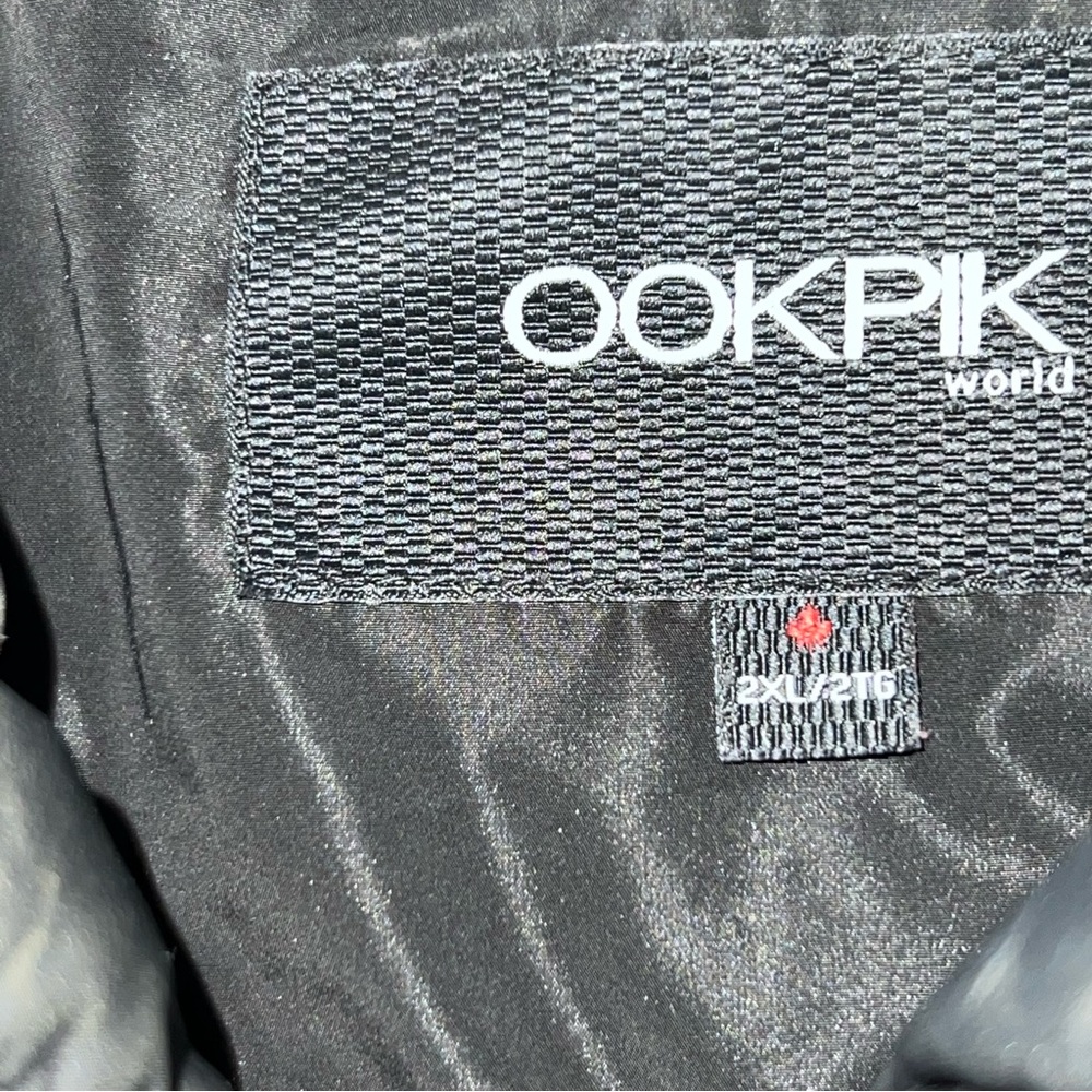 Ookpik Sparrow Leather Parka Jacket Coat 2xl Black - Gem